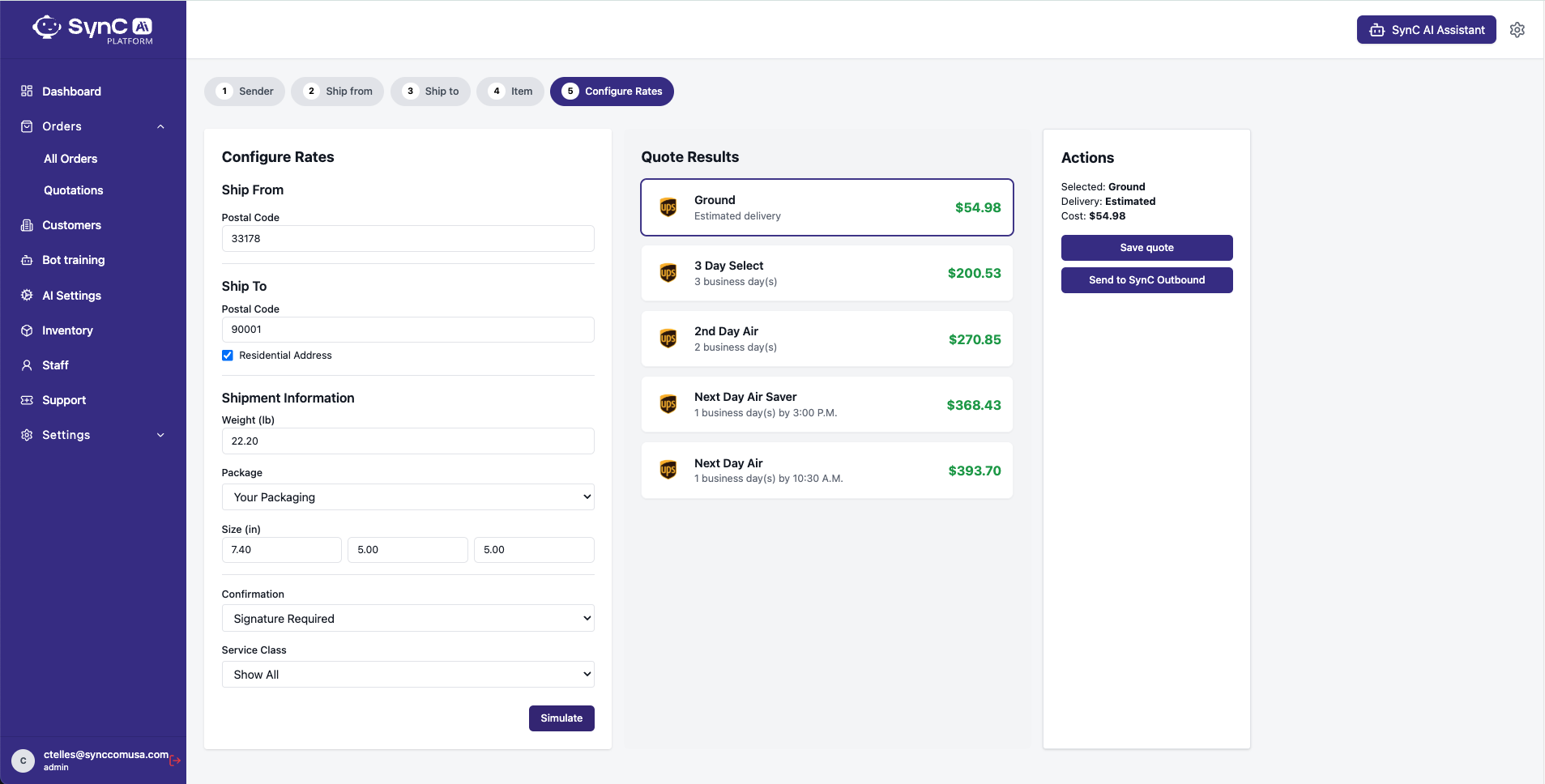 SynC Ai Platform - The AI Brain for Fulfillment & Commerce